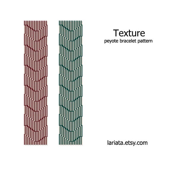 Texture Even Count Peyote Stitch Cuff Bracelet Beading - Etsy