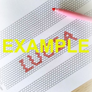 Alphabet Letters A-Z Font Peyote Stitch Cuff Bracelet Beading Pattern ...