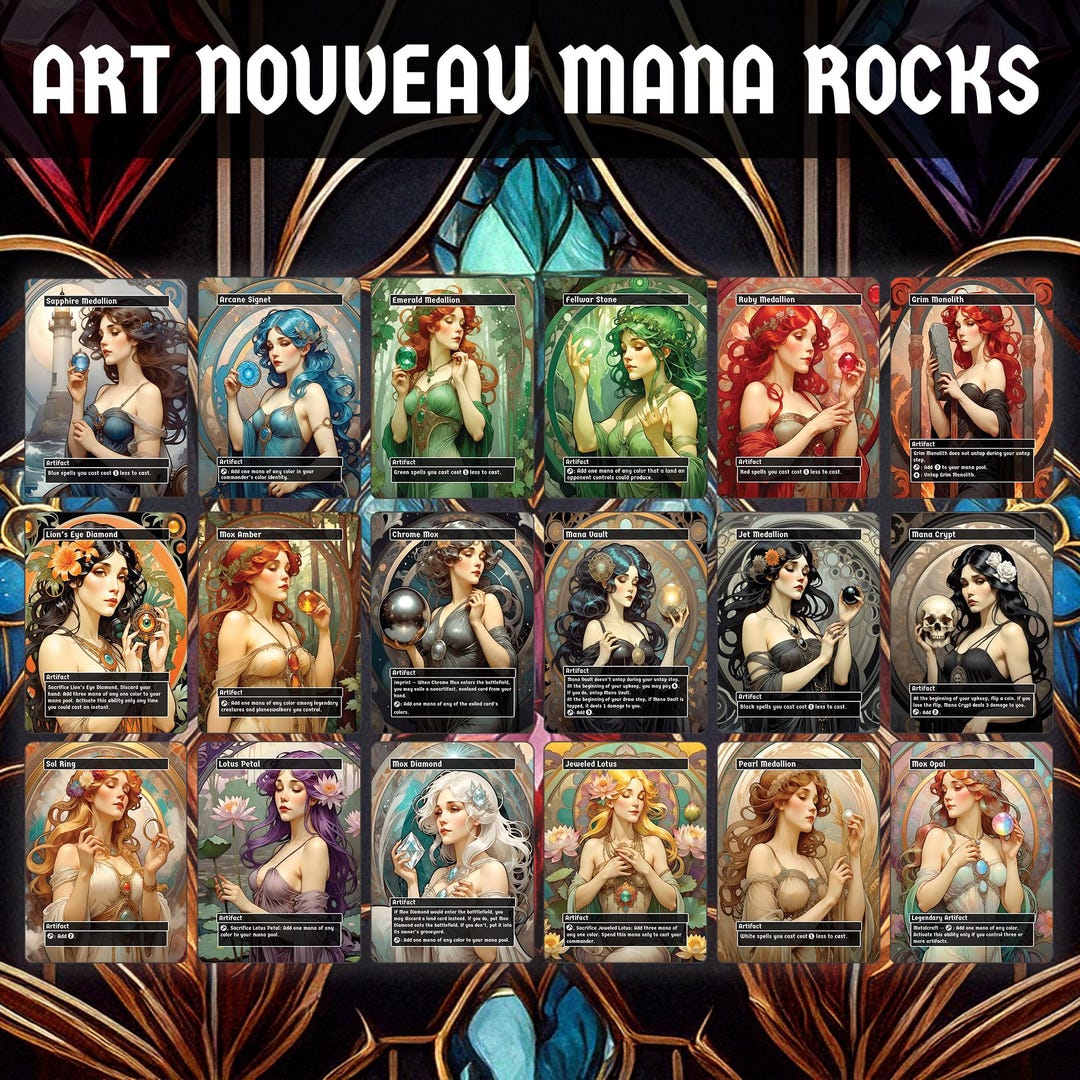 MTG Mana Rocks Bundle Moxes, Medallions Sol Ring, Lotuses 18 Proxy ...