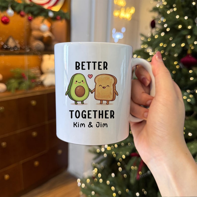 Personalized Avocado Toast Couple Coffee Mug, Wedding Gift, Avocado ...
