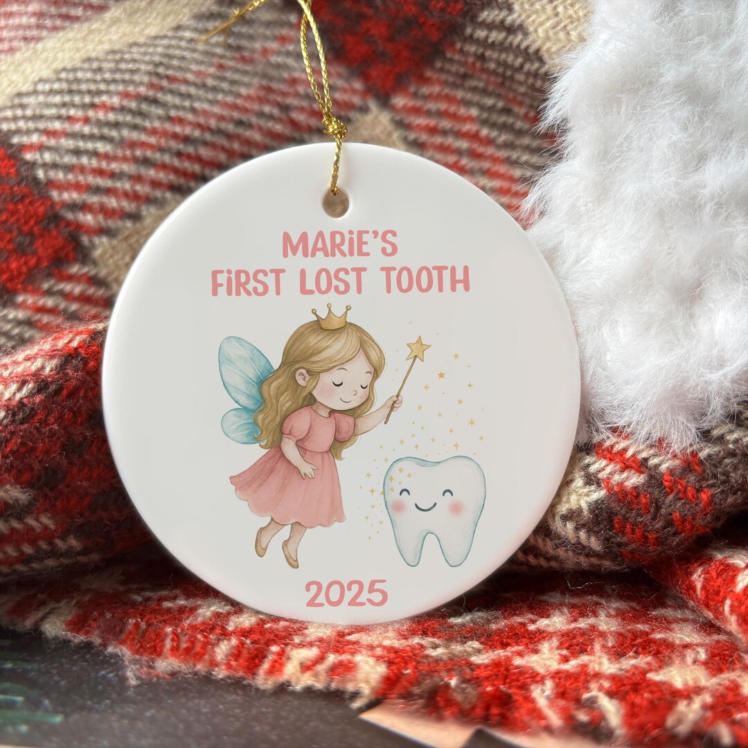 Handmade Ceramic Ornament: Baby First Lost Tooth, Funny Christmas ...