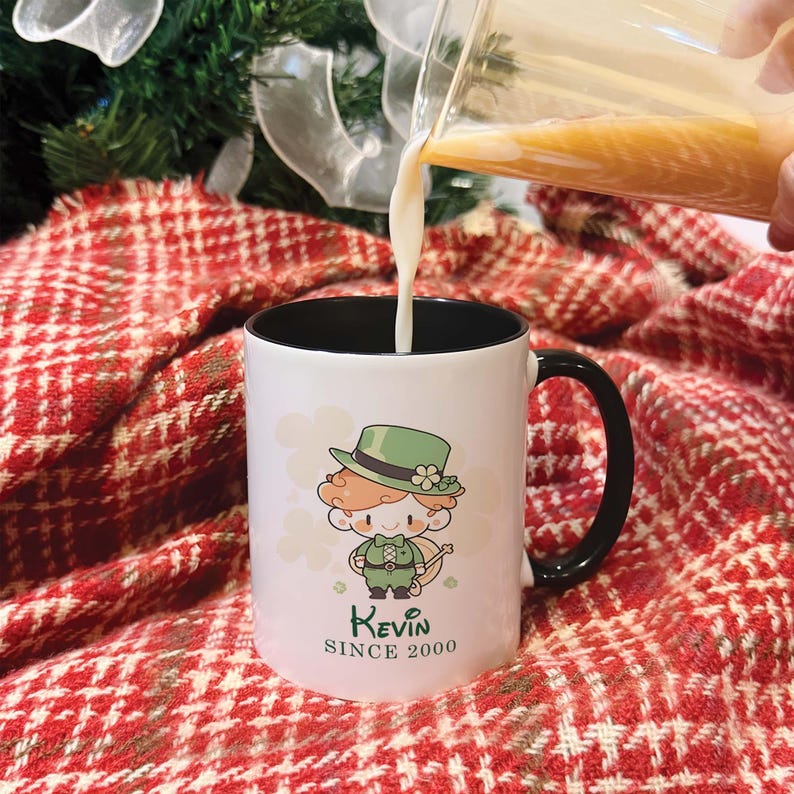 Personalized St Patrick’s Day Mug, Lucky Irish Leprechaun Mug, Custom ...