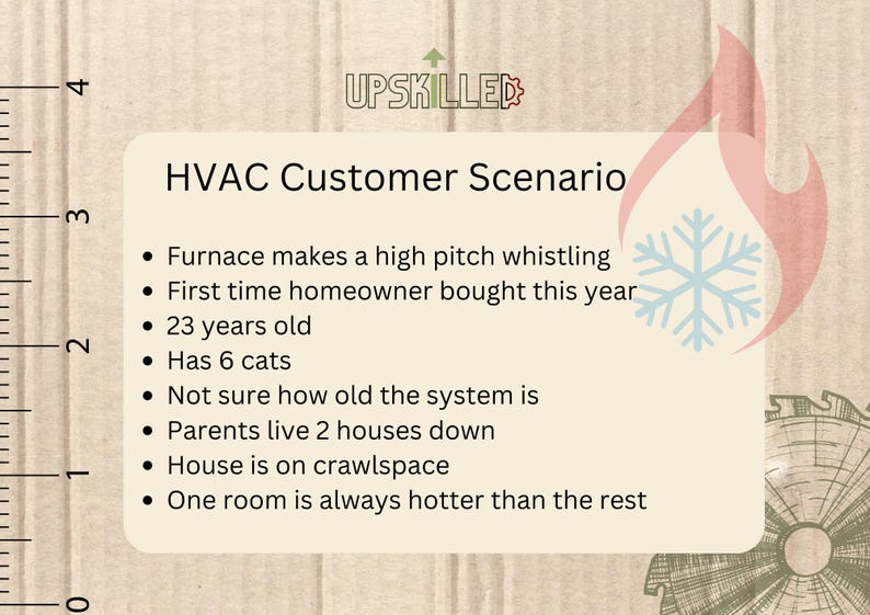 Customer Service Scenario Training Flashcards for HVAC, Plumbing, and ...