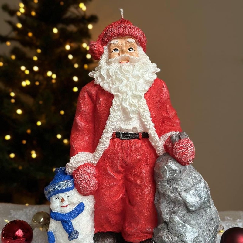 Santa Candles - Etsy