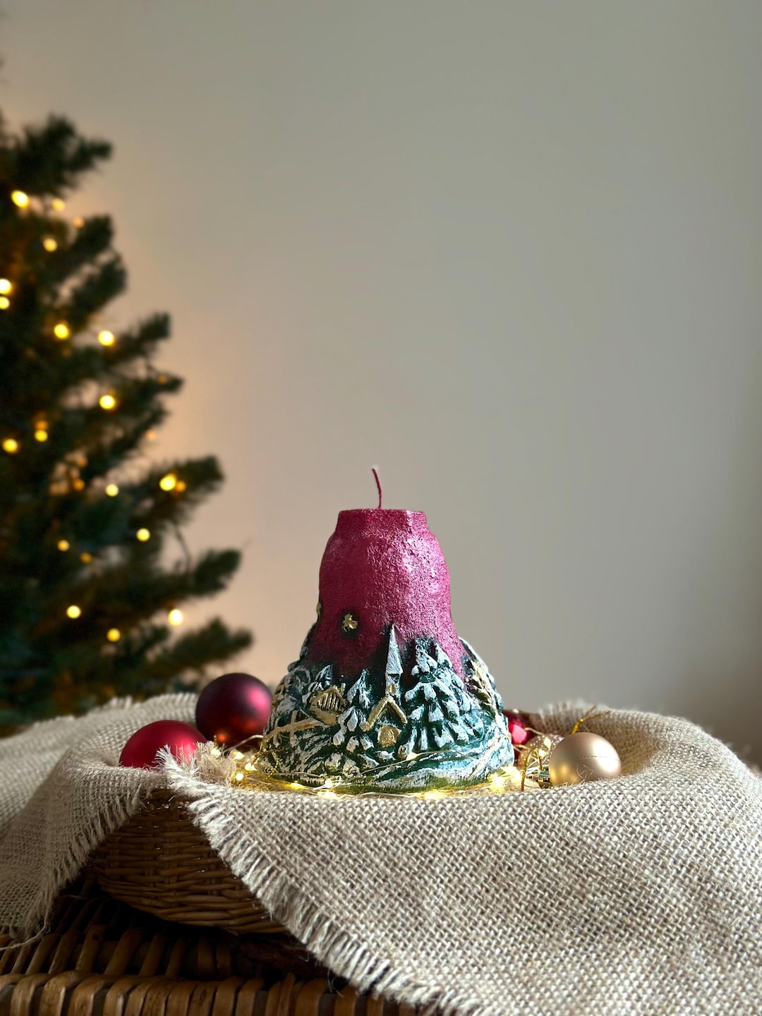 Christmas Winter Wonderland Bell Candles / Xmas Gift / Christmas ...