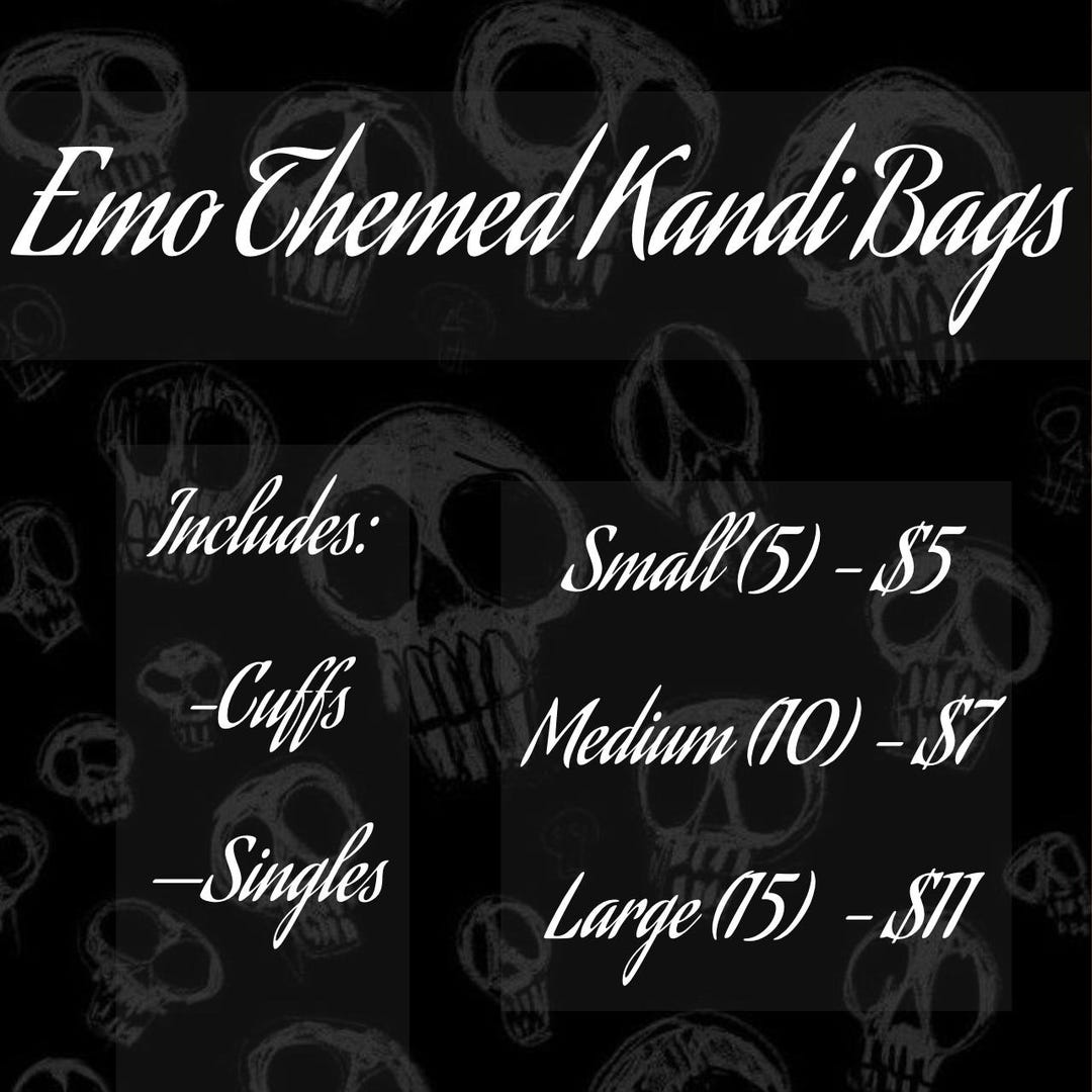 Emo Themed Kandi Bags - Etsy