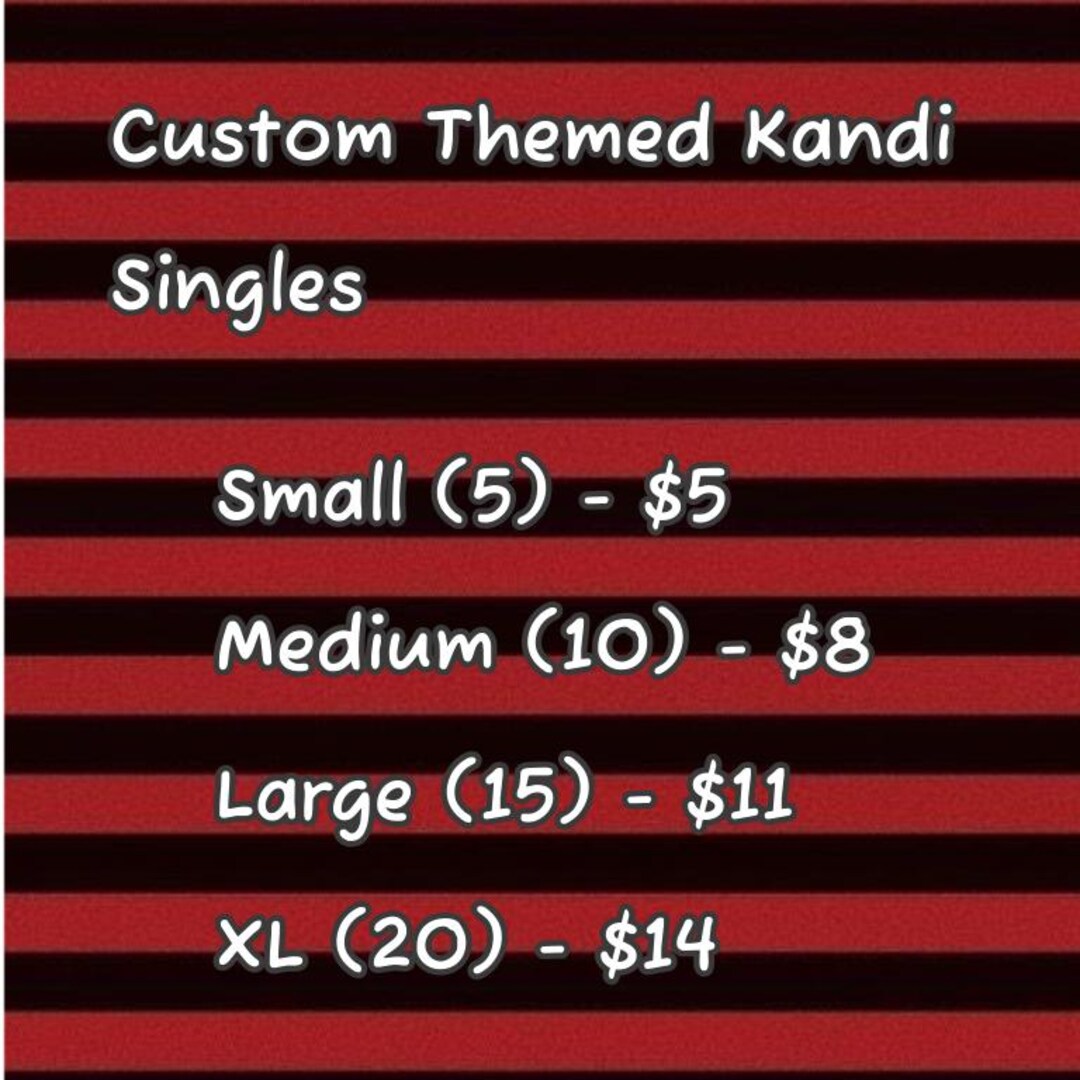 Custom Themed Kandi Singles!! - Etsy