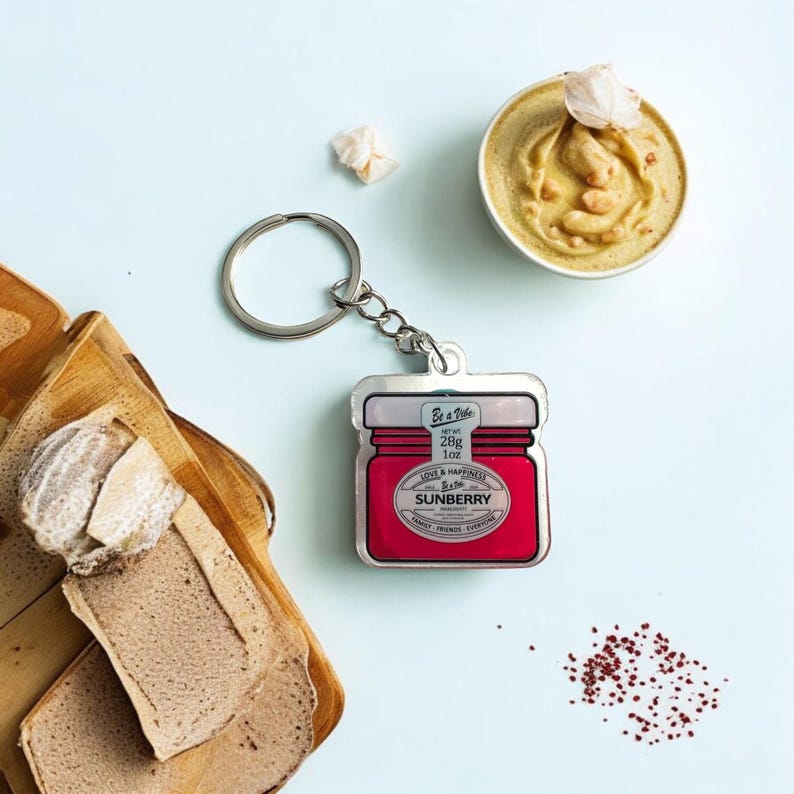 Jam Jar Keychain Sweet and Fun Design for Everyday Use - Etsy