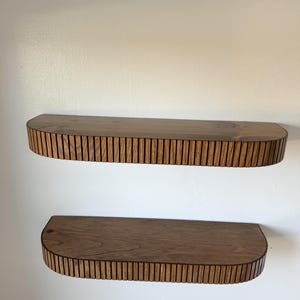 Custom Rounded Fluted Floating Shelf - Etsy