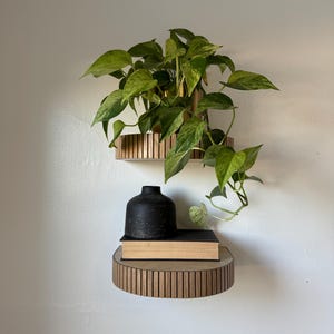 Custom Rounded Fluted Floating Shelf - Etsy