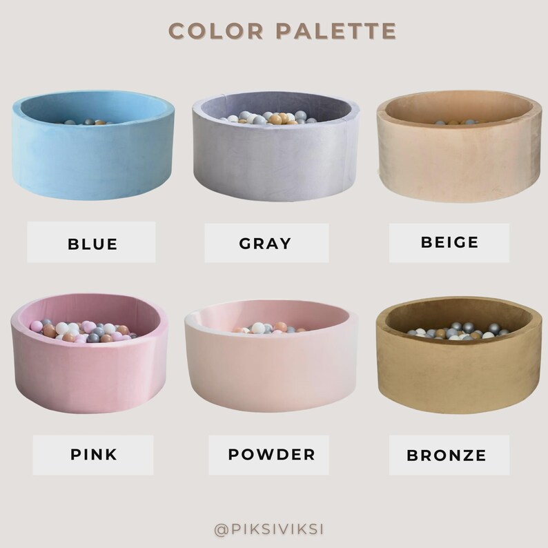 Toddler Ball Pit: Baby Blue Velvet Soft Play Pool Indoor Fun - Etsy