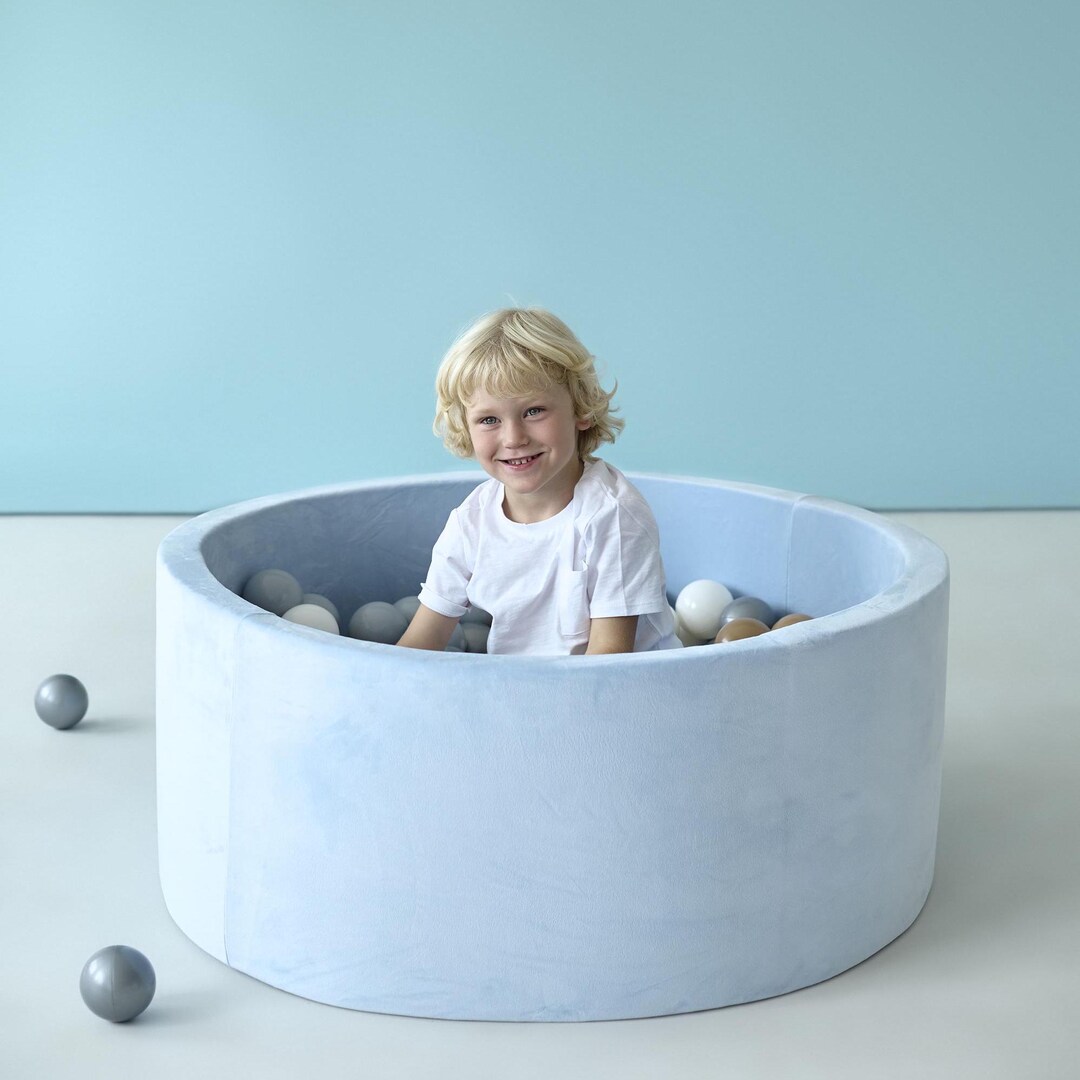Ball Pit Pastel Blue Fun & Safe Playtime for Kids Ball Pit Kids Outdoor ...