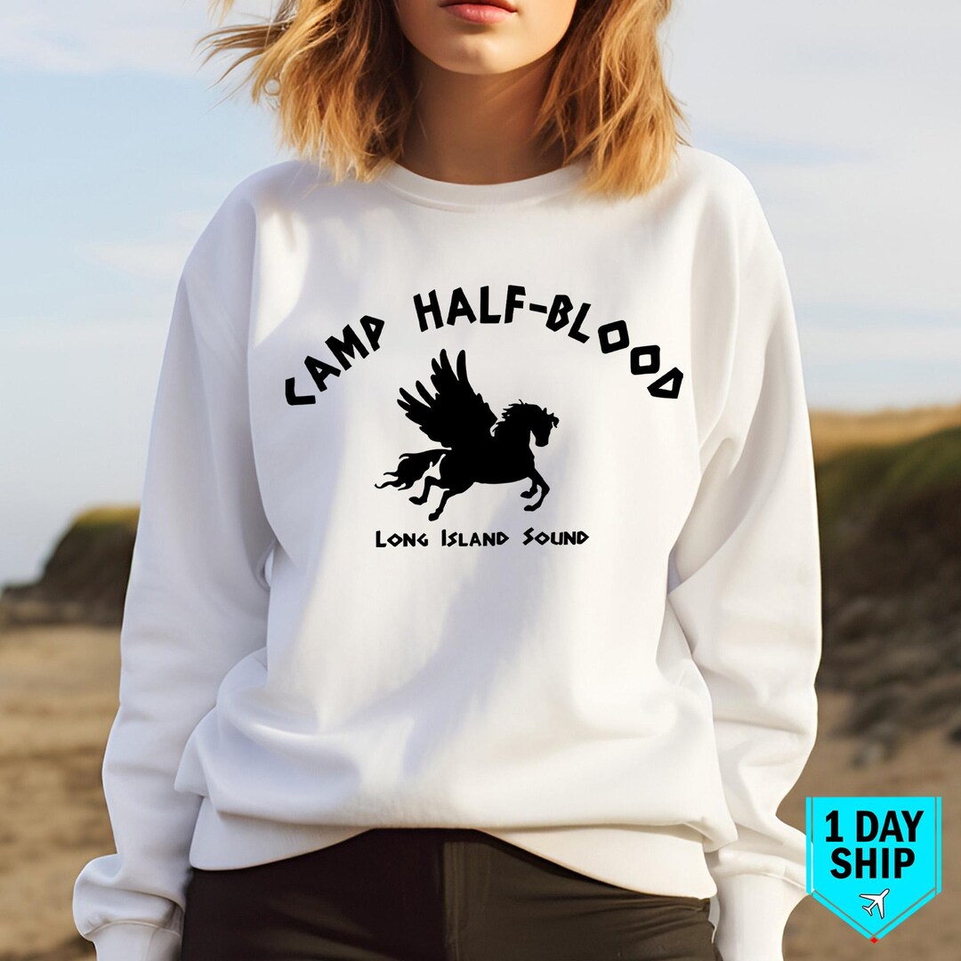 Camp Half Blood Sweatshirt, Percy Jackson Jumper, Halloween Half Blood ...