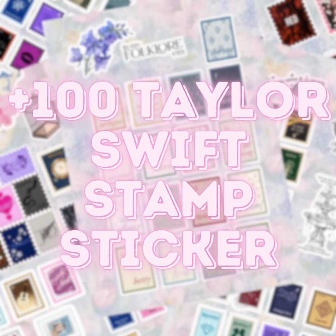 100 Stamp Taylor Swift Eras Tour Sticker Pack Printable Swiftie Merch ...