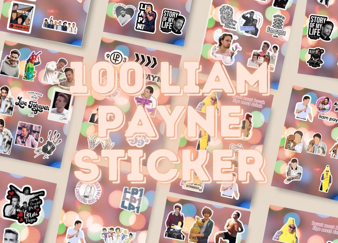 Memory of Liam Payne A4 100 Sticker Pack, LP1, One Direction, Liam ...