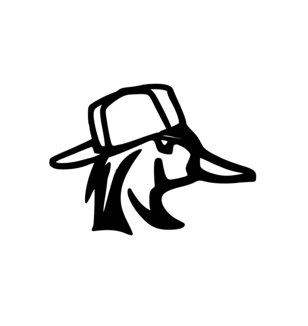 Vinyl Decal Duck Backwards Hat Truck Sticker Country 5 10 white OR ...