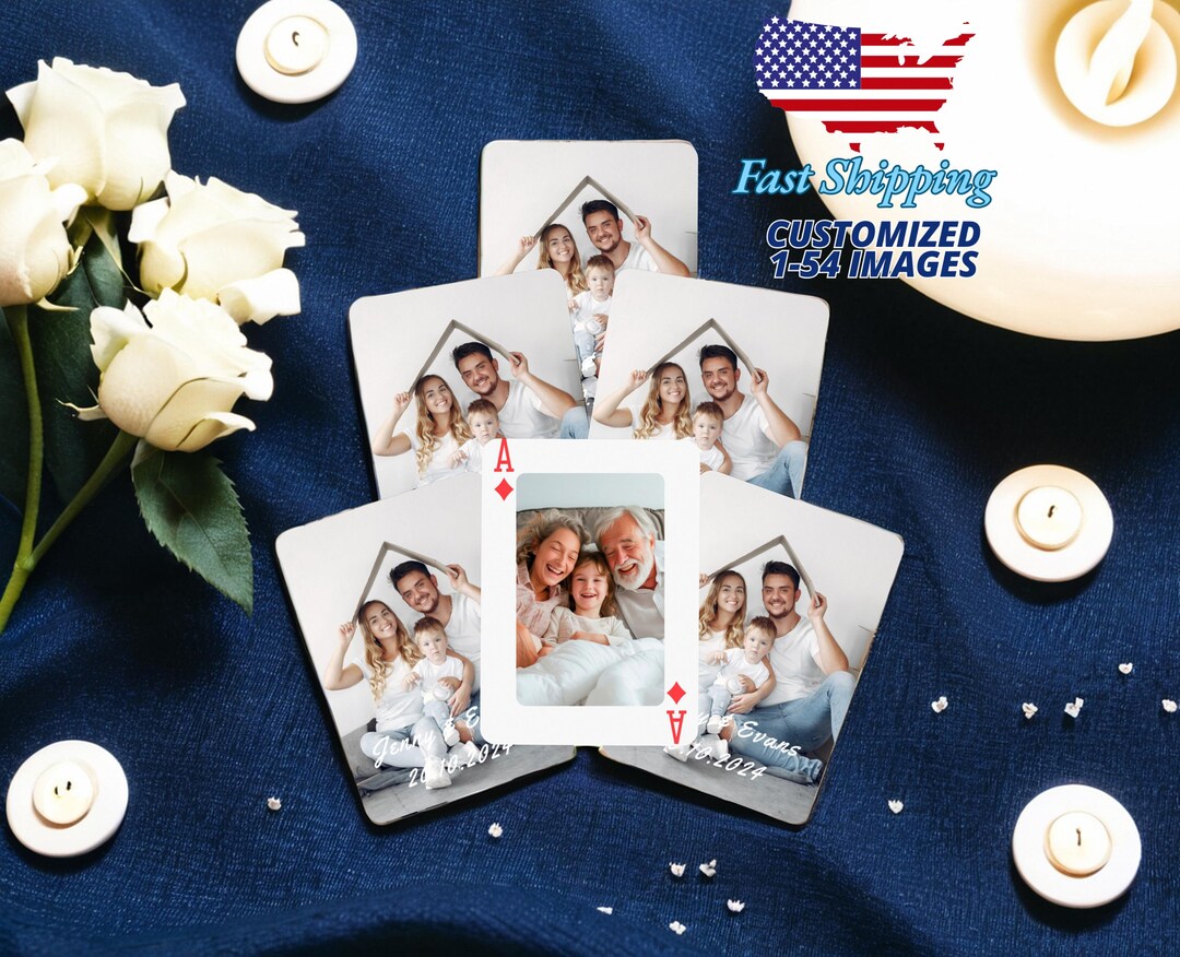 Custom Love Playing Cards, DIY Playing Cards, Photo Playing Cards Gifts ...