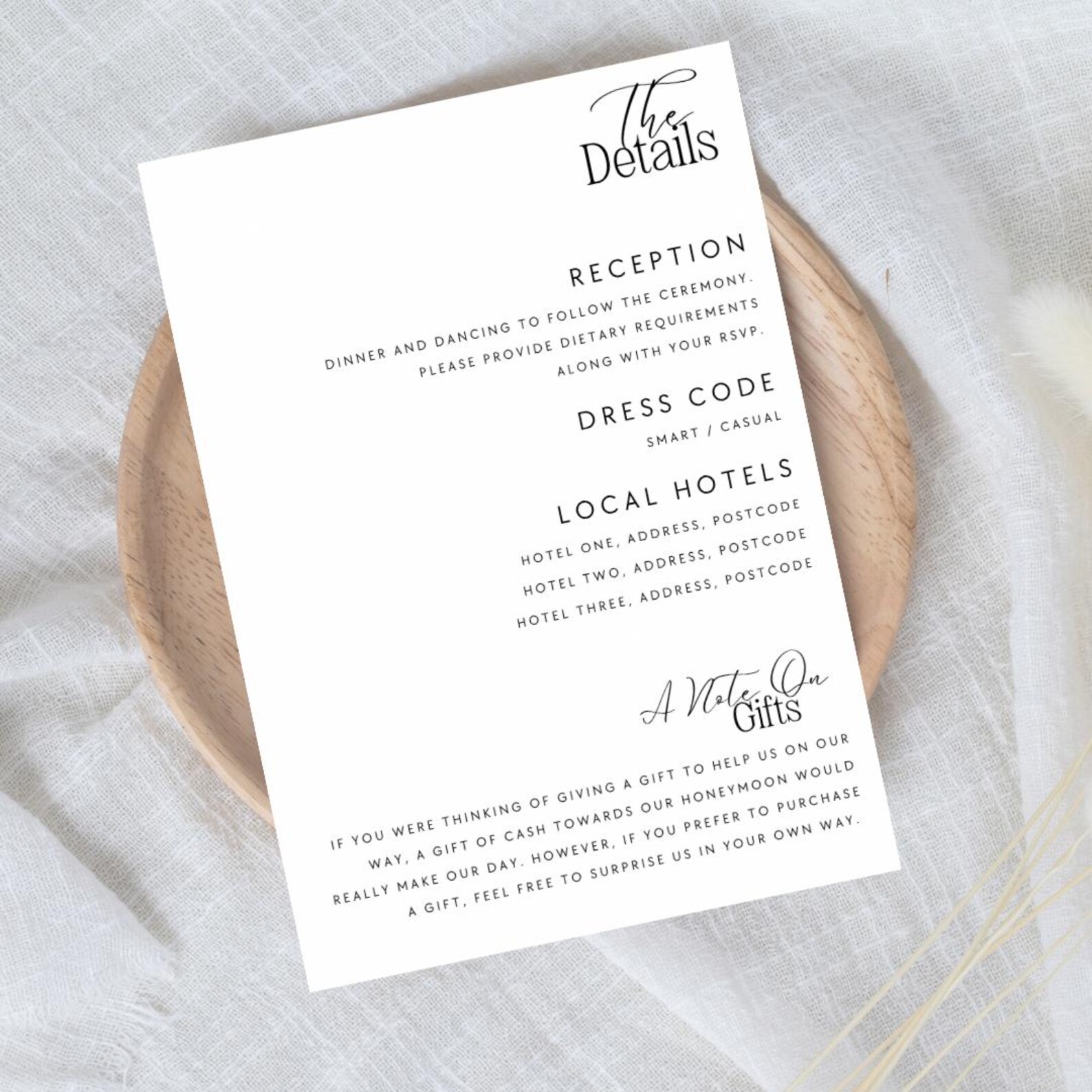 Wedding Invitation Template (digital Download) - Customisable ...