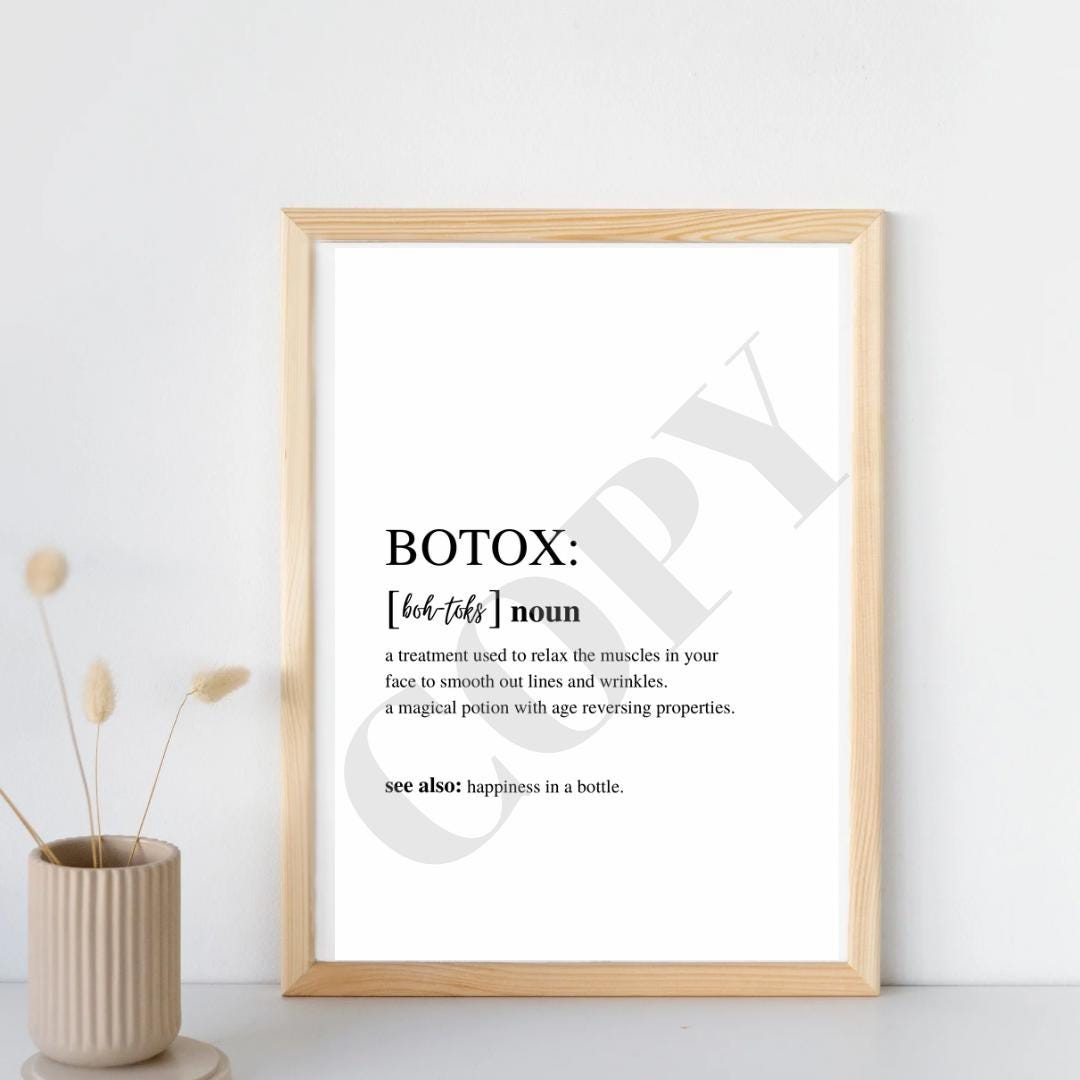 Botox - Quote Print (digital Download) - Customisable / A4 Size - Etsy