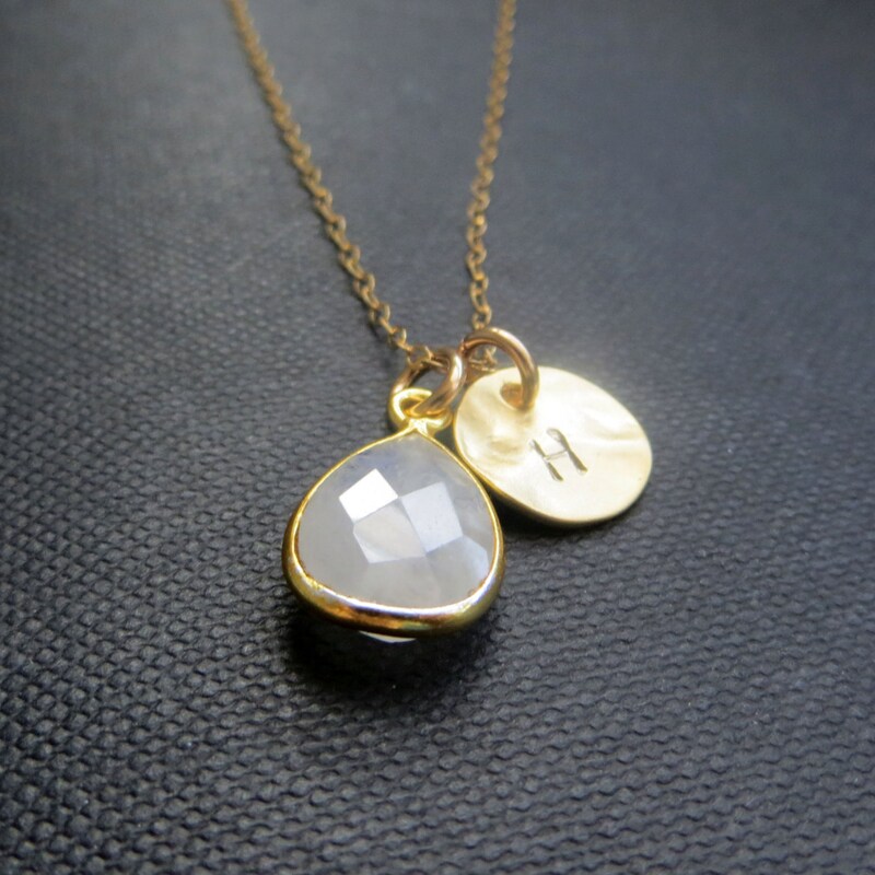 June Birthstone Necklace - Etsy