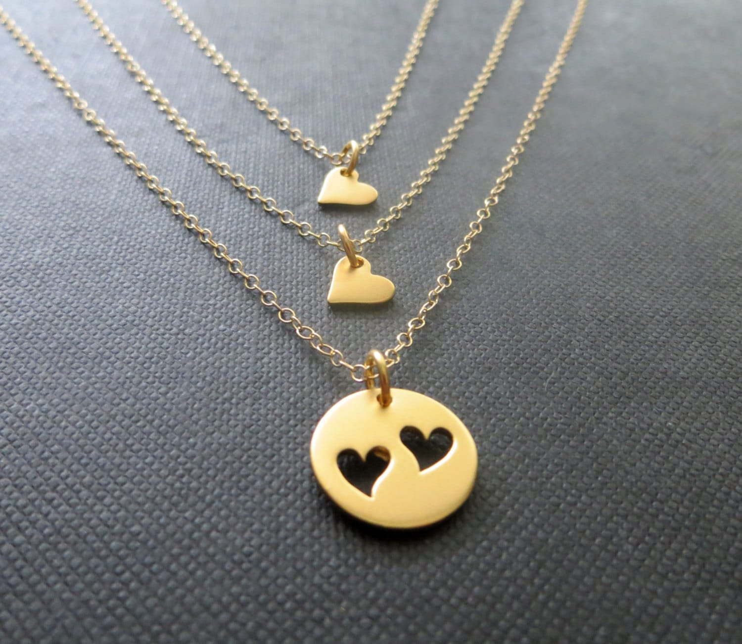 Mother Two Daughters Necklace Mother Daughter Jewelry - Etsy