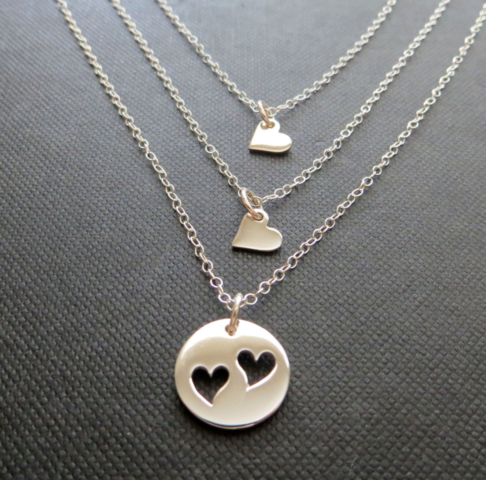 Mother Daughter Jewelry Simple Delicate Mother Necklace Two - Etsy