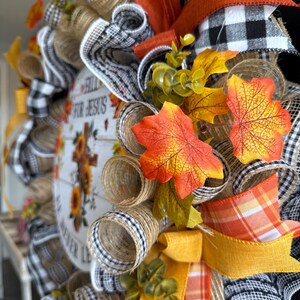 Fall for Jesus Wreath, Autumn Christian Door Decor, Rustic Fall Wreath ...