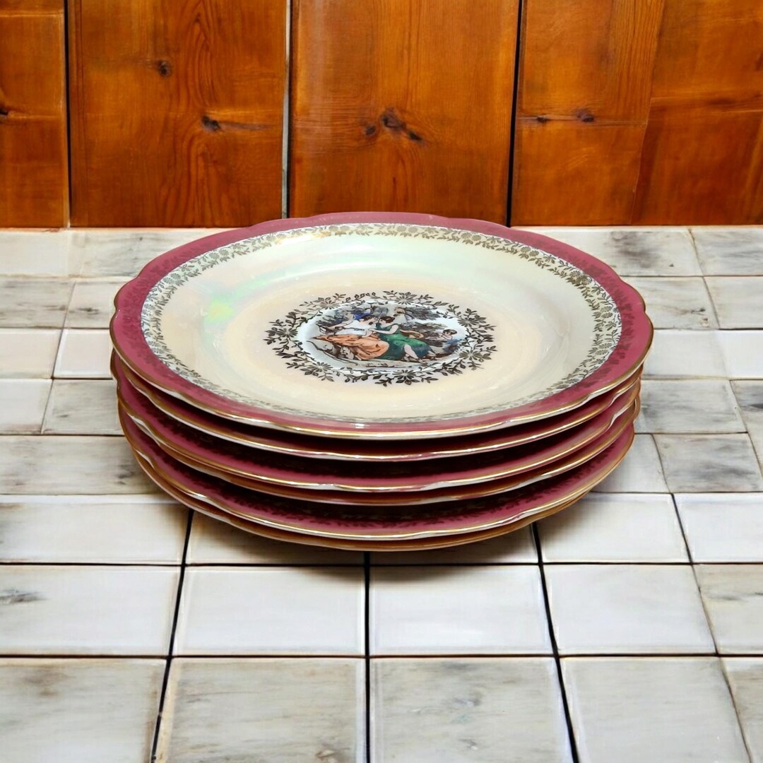 Vintage Set of 6 Dessert Plates Madonna GDR Hostess Gift for Women. - Etsy