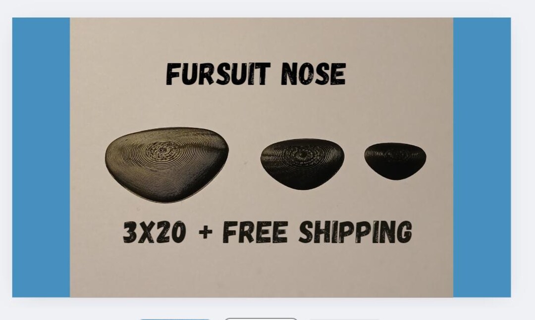 3x20 3D Printed Kemono Skin Suit Nose - Etsy