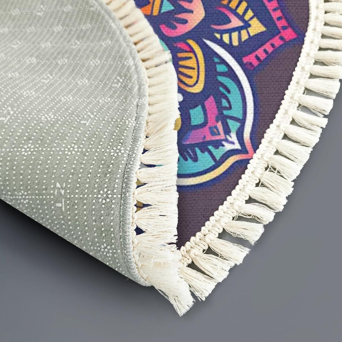 Mandala Home Decor Boho Style Purple Rug Meditation Space Spiritual ...