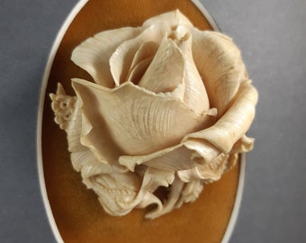 Carved Bone Rose - Etsy