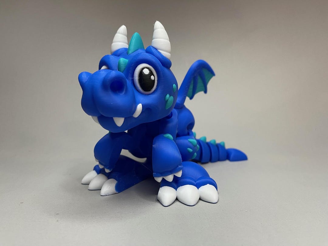 Printverse Big Blue Dragon - Etsy