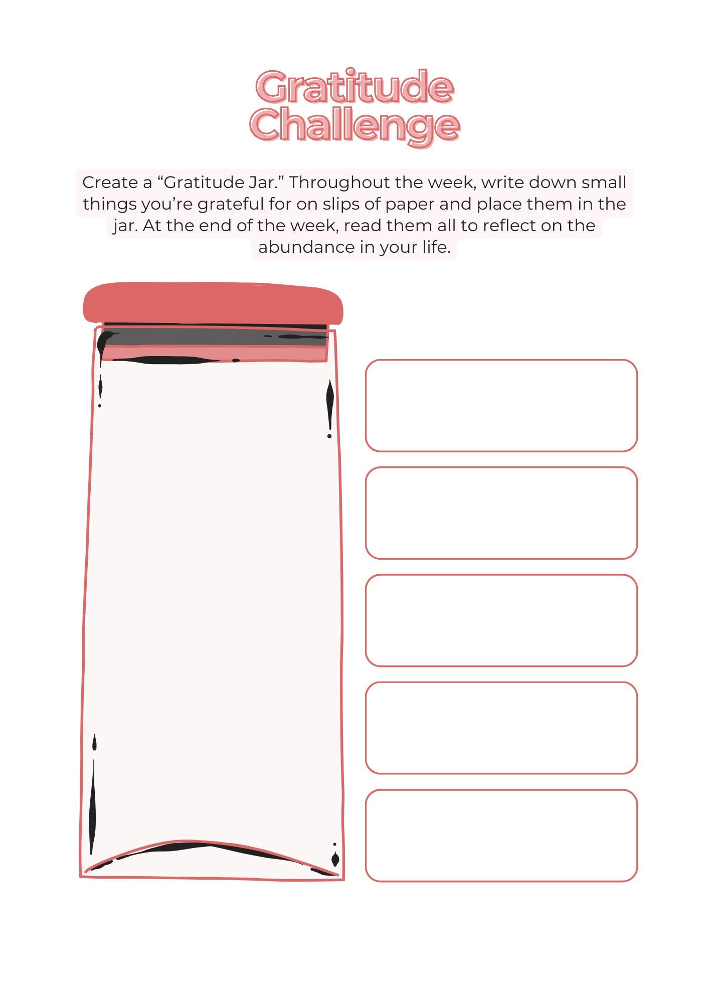 Printable Gratitude Practice Workbook for Busy Women | Daily Gratitude ...