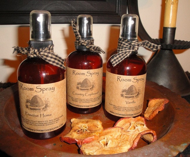Primitive Scented Room Sprays 4 Ounce or 8 Ounce Your Choice - Etsy