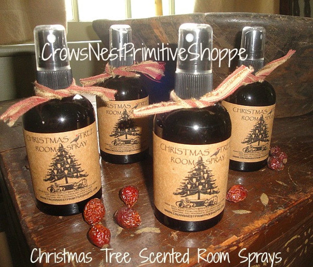 Primitive Christmas Tree Room Spray in Four Ounce Spray Bottle Scented ...