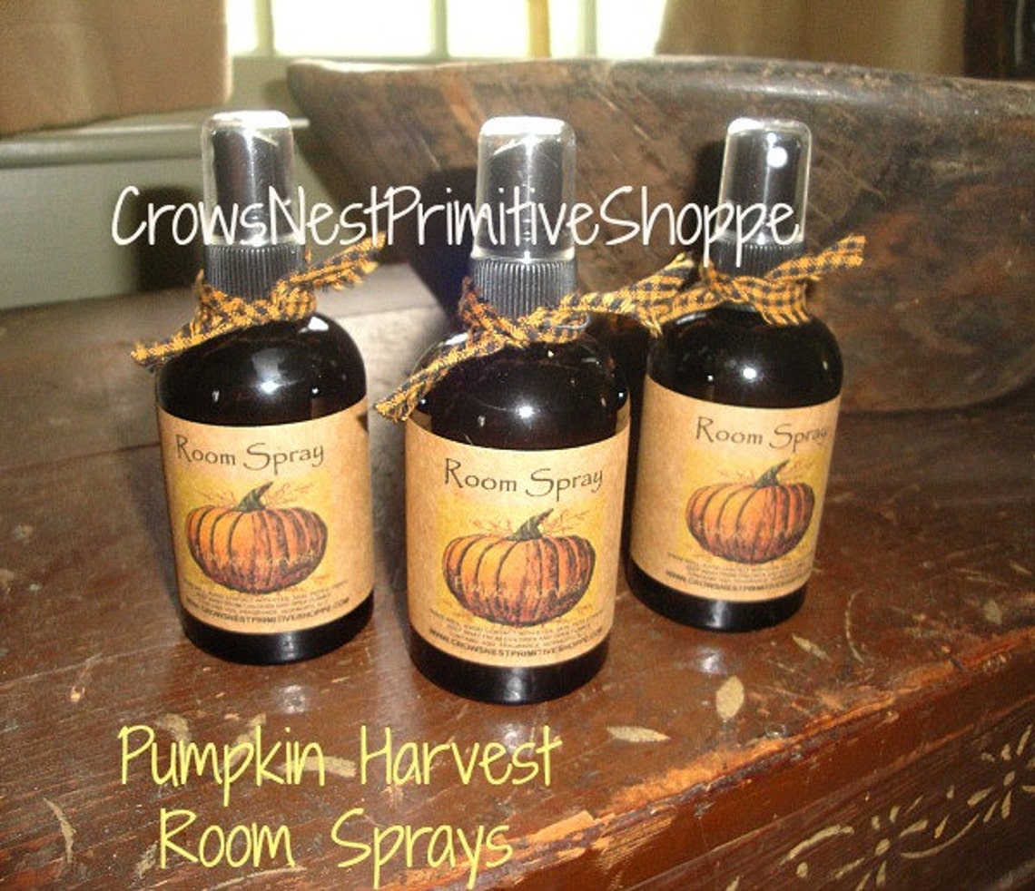 Primitive Pumpkin Harvest ROOM SPRAY in Four Ounce Plastic - Etsy