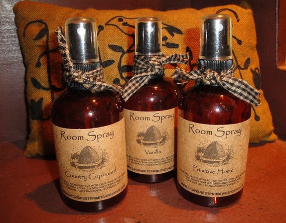 Primitive Scented Room Sprays 4 Ounce or 8 Ounce Your Choice - Etsy