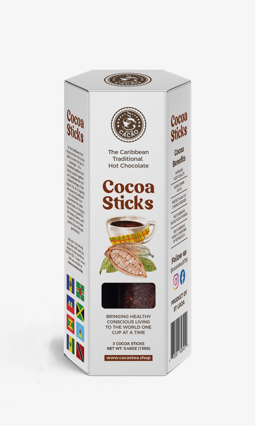 Caribbean Cocoa Stick | Traditional Hot Chocolate | Handcrafted in ...