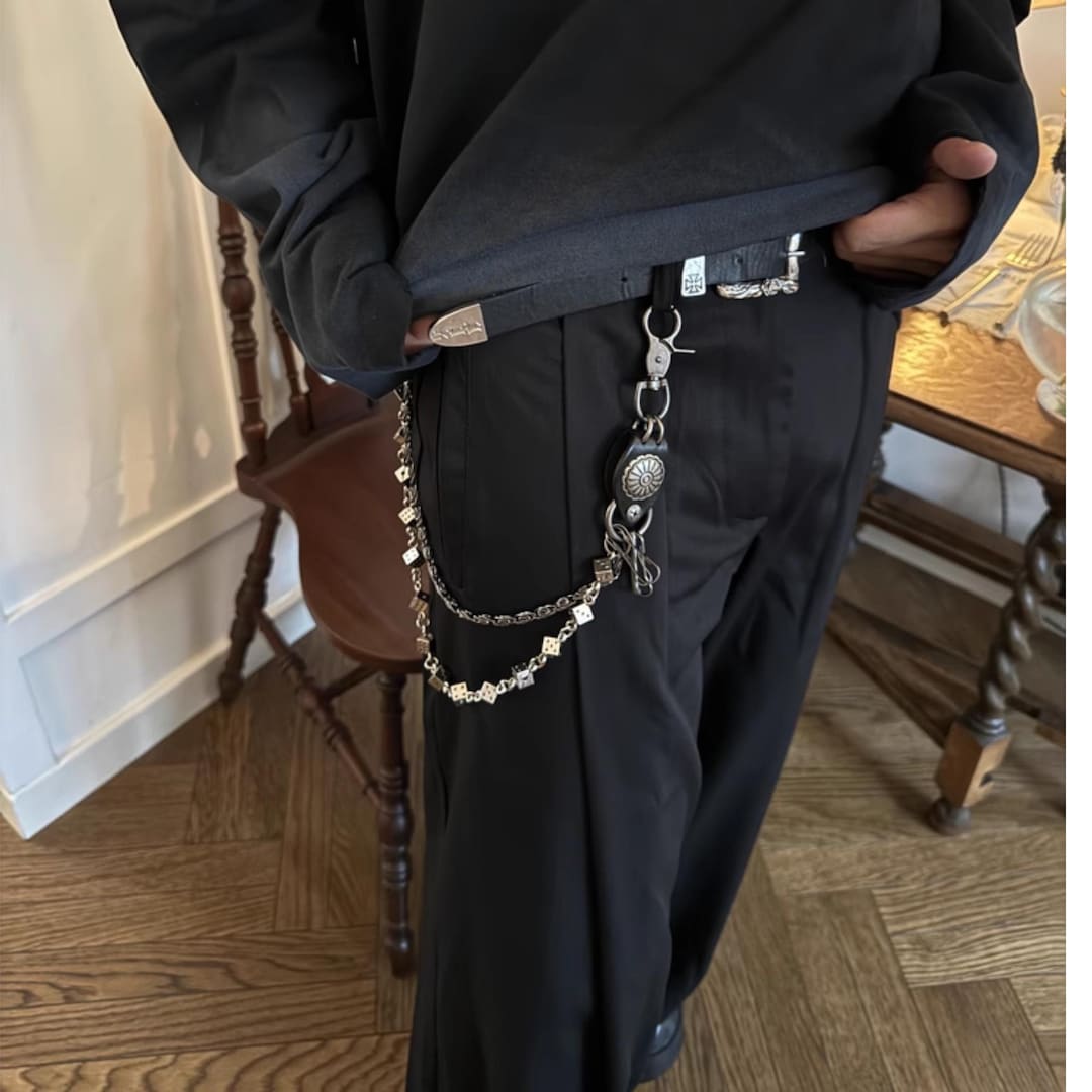 Double Layered Dice Wallet Chain, Dice Keychain for Jeans, Keyring ...