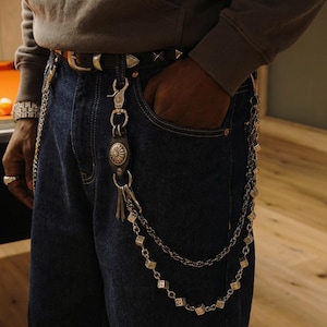 Double Layered Dice Wallet Chain: Grunge Jean Keychain - Etsy