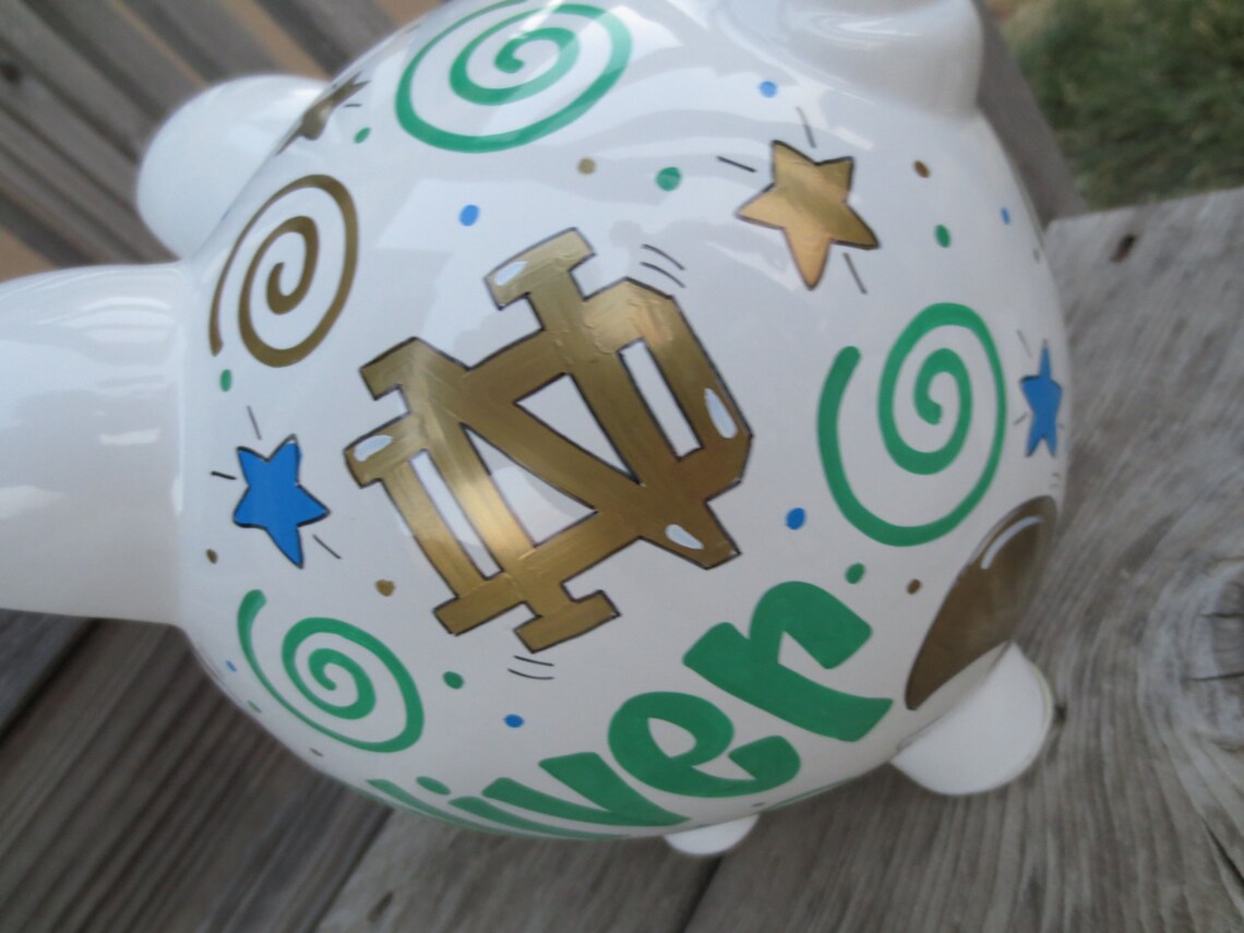 Football Team Spirit-Personalized Piggy Bank-Size Large | Etsy