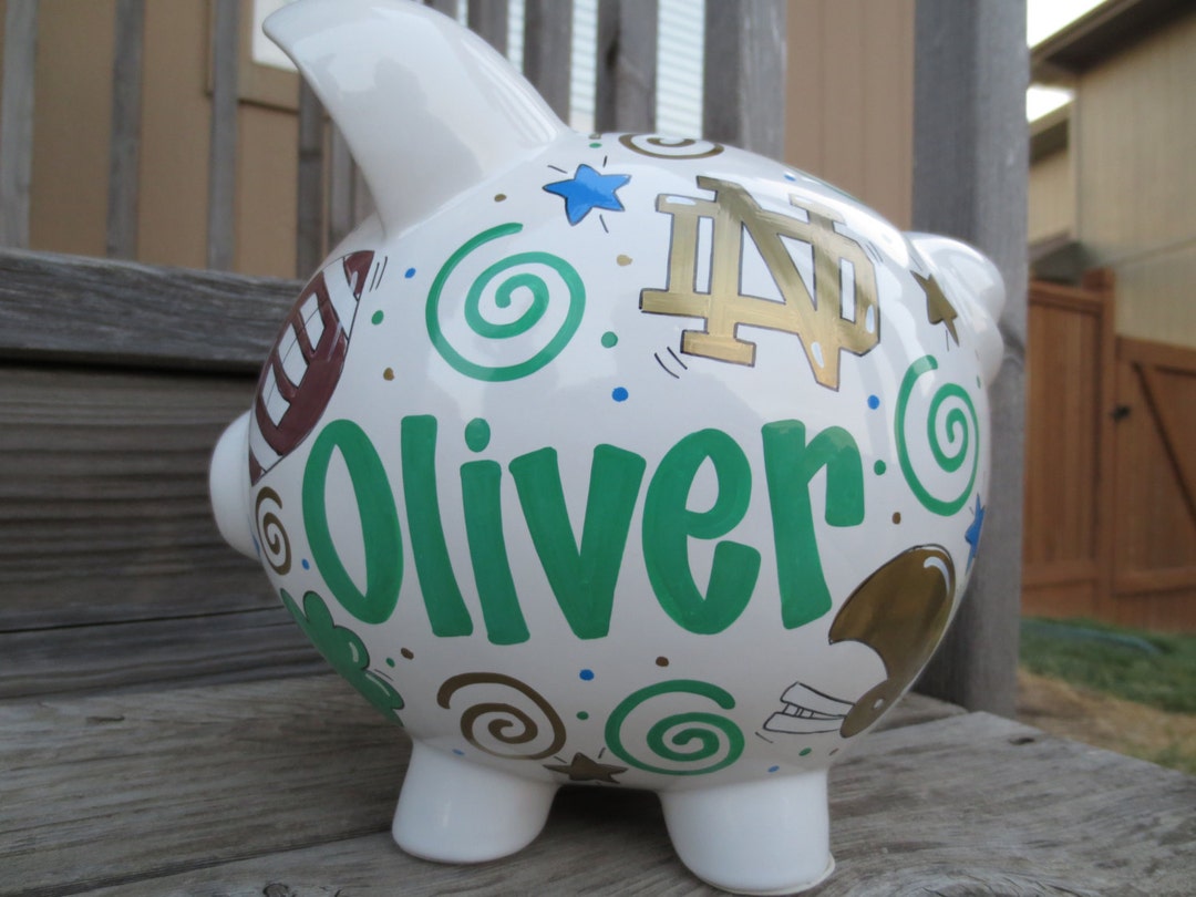Football Team Spirit-personalized Piggy Bank-size Large - Etsy