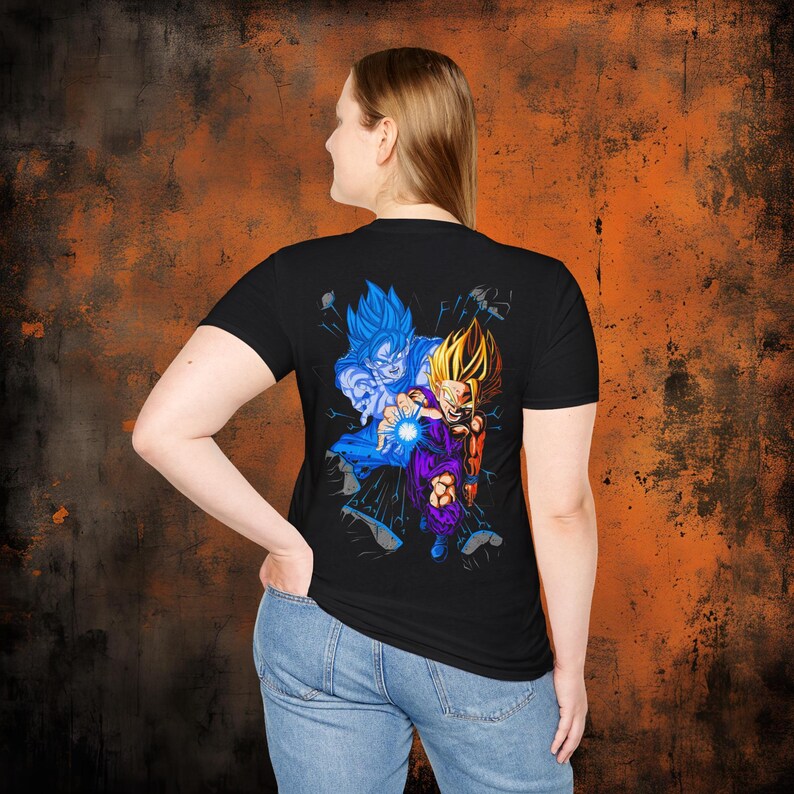 Dragon Ball Z Goku Gohan Kamehameha Anime Graphic Tee Otaku Clothing ...