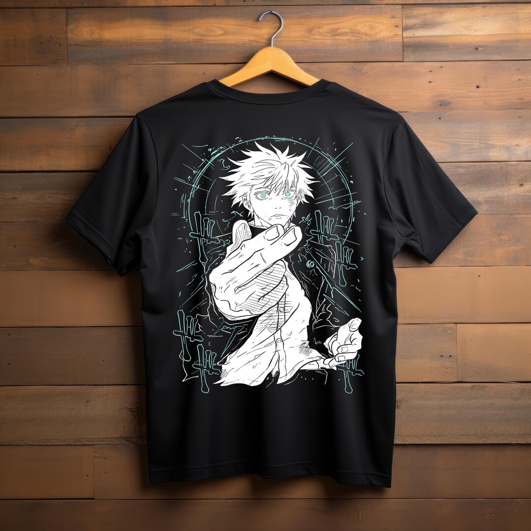 Jujutsu Kaisen Satoru Gojo V3 T-shirt Anime Graphic Tee Otaku Clothing ...