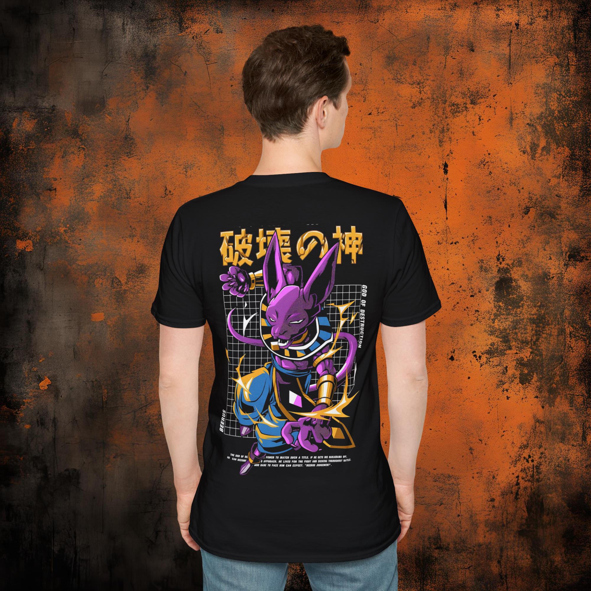 Dragon Ball Super Beerus Anime Graphic Tee Otaku Clothing Unisex Mens ...