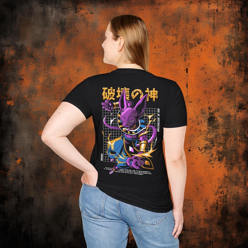 Dragon Ball Super Beerus Anime Graphic Tee Otaku Clothing Unisex Mens ...