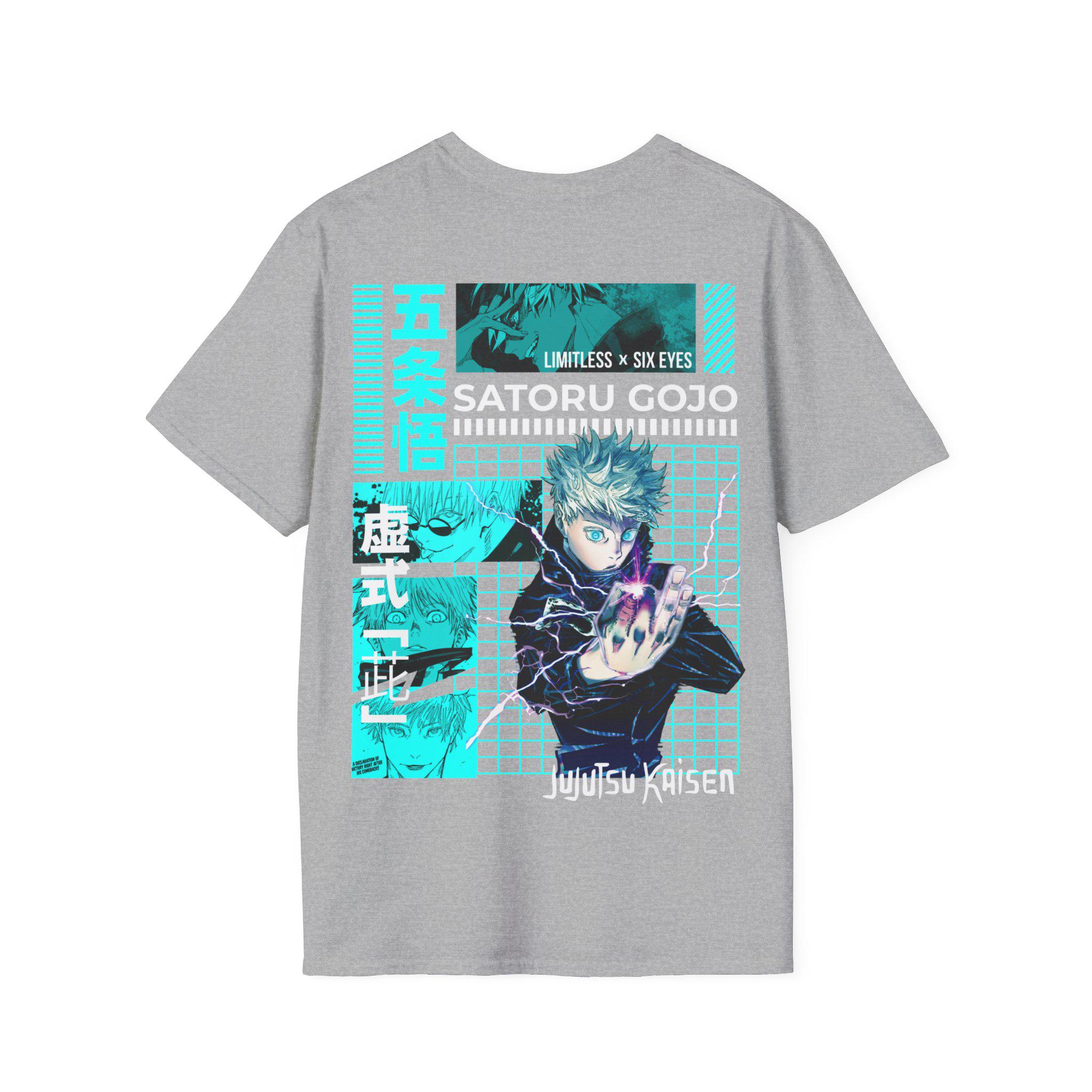 Jujutsu Kaisen Satoru Gojo T Shirt Anime Graphic Tee Otaku Clothing Unisex Mens And Womens T
