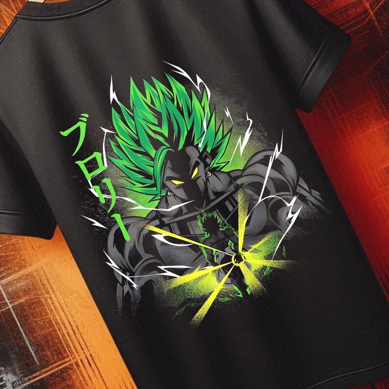 Dragon Ball Super Broly V2 Anime Graphic Tee Otaku Clothing Unisex Mens ...