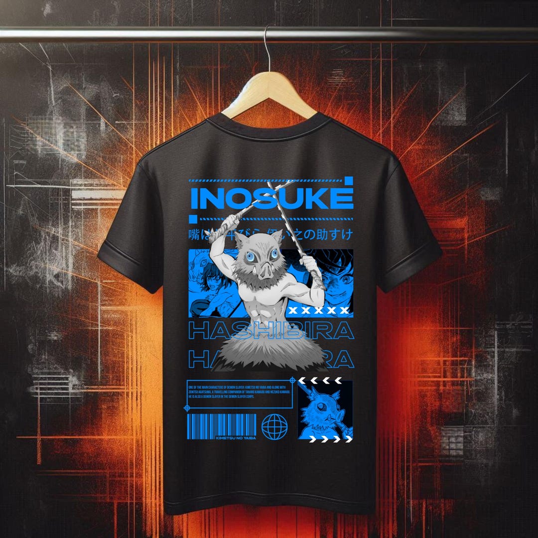 Demon Slayer - Inosuke Hashibira Tshirt | Anime Graphic Tee | Otaku ...