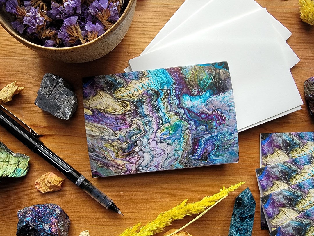 Abalone to You Greeting Cards-set of 5, Earthy Stationary, Letter ...